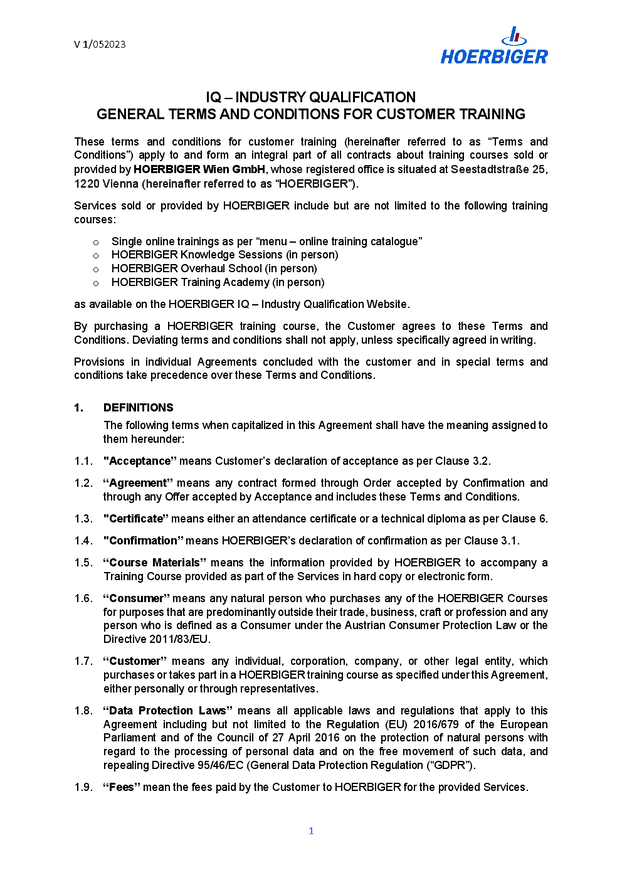 HOERBIGER’s Industry Qualification - Training Academy - hoerbiger.com